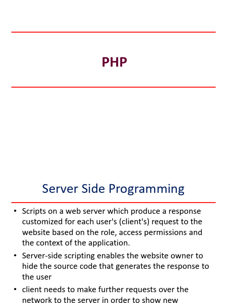 PHP | PDF | Web Server | Internet & Web