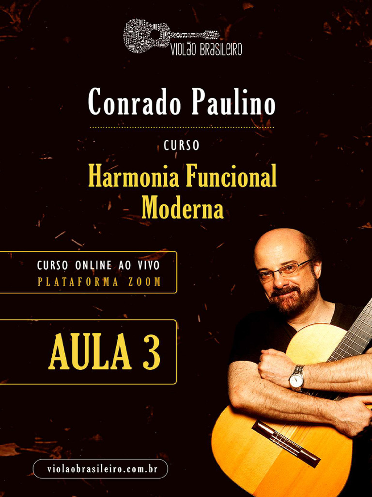 AULA 3 Curso Harmonia Conrado Paulino Acervo Violao Brasileiro | PDF | Acorde (música) | Harmonia