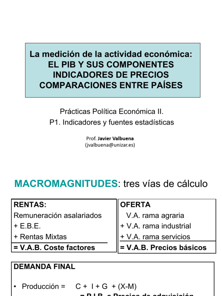 Análisis del PIB y sus Componentes | PDF | Tipo de cambio | Paridad del ...
