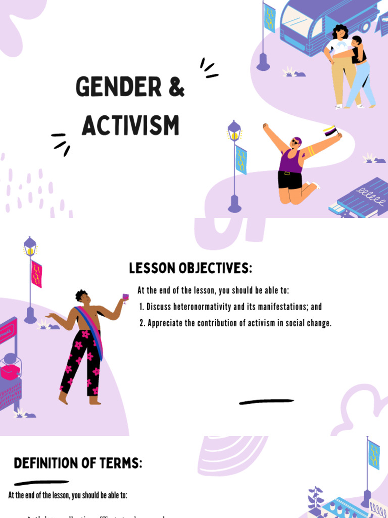Lesson 5.3 Gender and Activism | PDF | Lgbt Community | LGBTQIA+ Studies