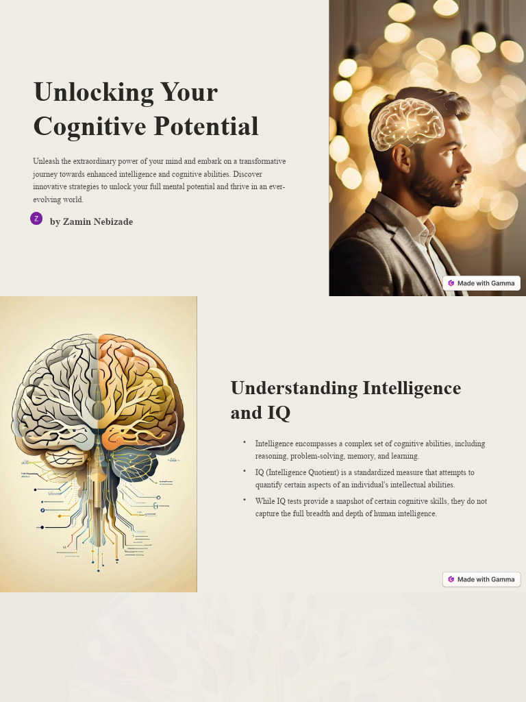 Unlocking Your Cognitive Potential | PDF | Intelligence | Sleep