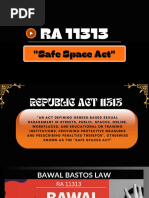 RA11313 Safe Spaces Act Presentation | PDF | Science & Mathematics