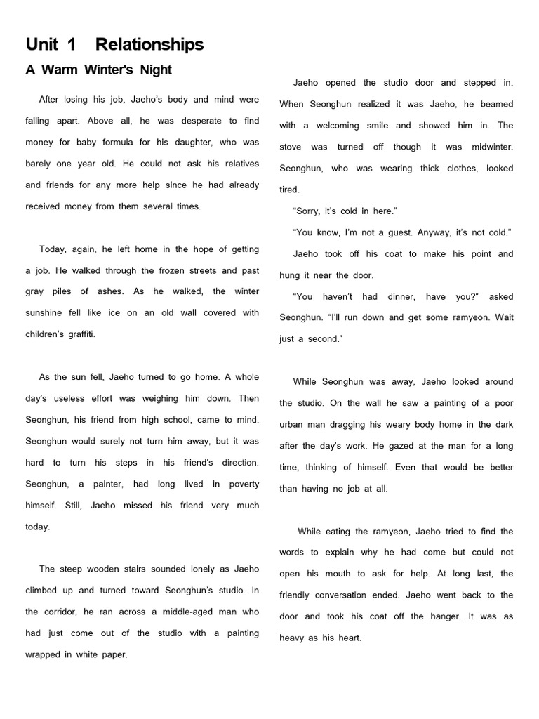 Unit 1 Relationships | PDF | Smile