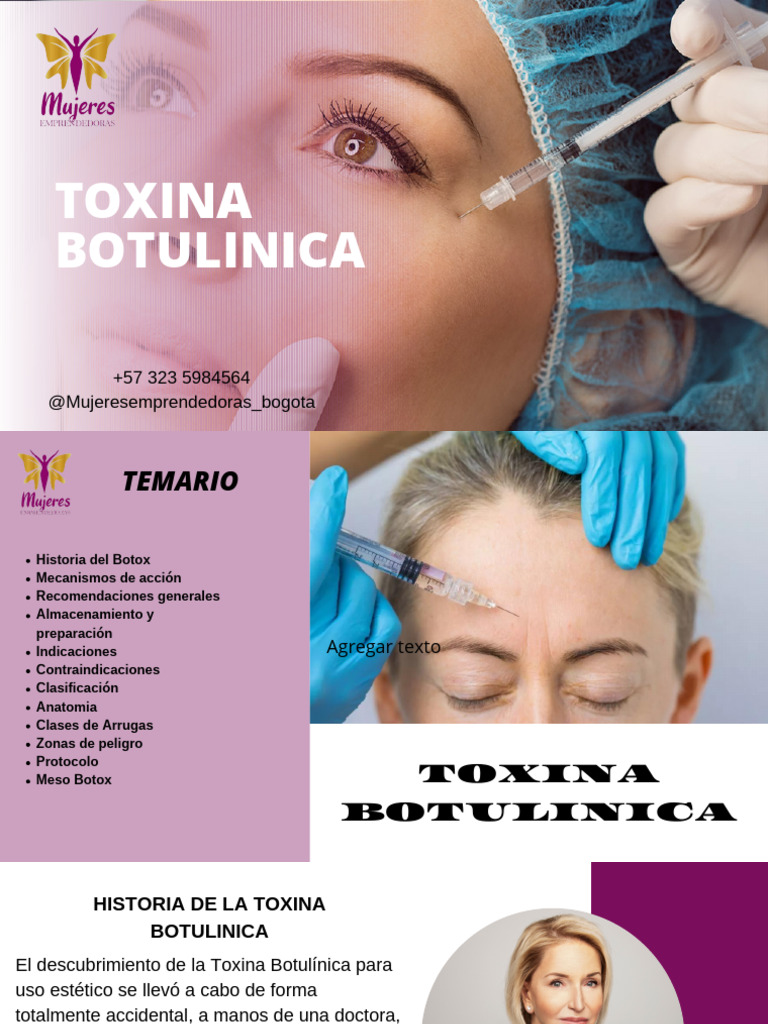 PDF Toxina Botulinica | PDF | Toxina botulínica | Enfermedades y trastornos