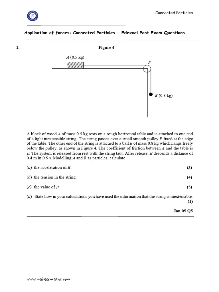 Connected-Particles-v2 | PDF | Force | Tension (Physics)