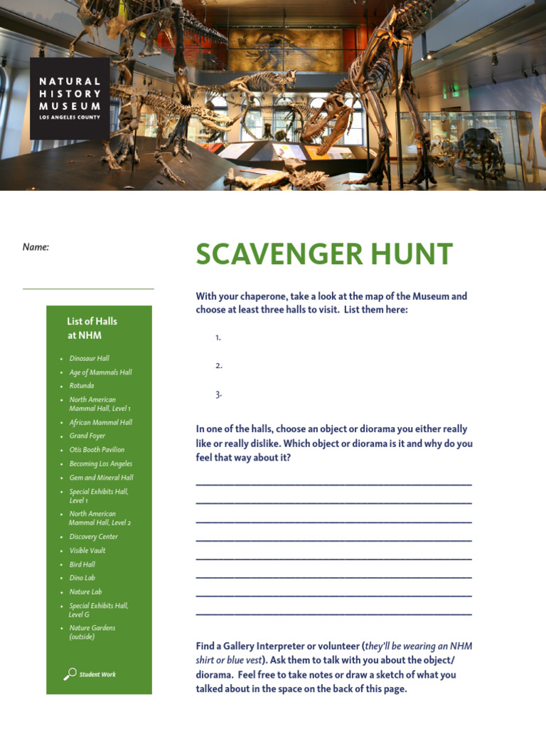 Scavenger Hunt | PDF