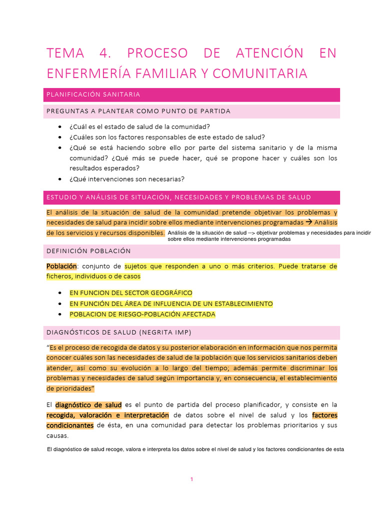Tema 4 - Comunitaria | PDF | Planificación | Población