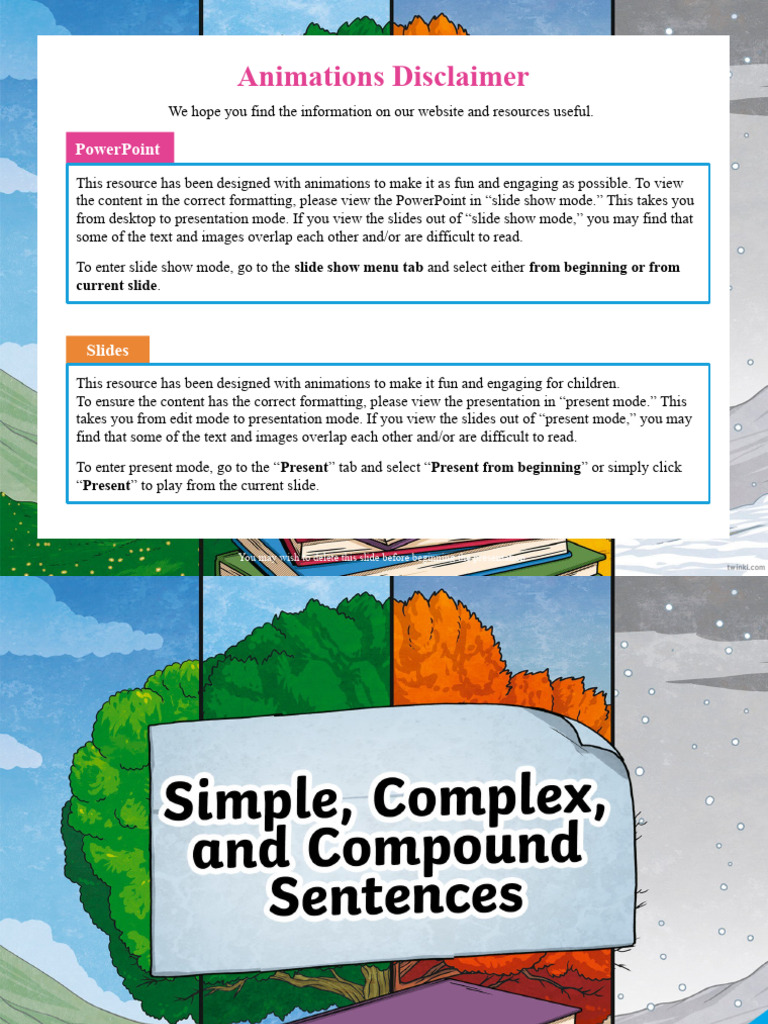 Copy of Simple, Complex, and Compound Sentences PowerPoint & Google Slides For 6th-8th Grade ...
