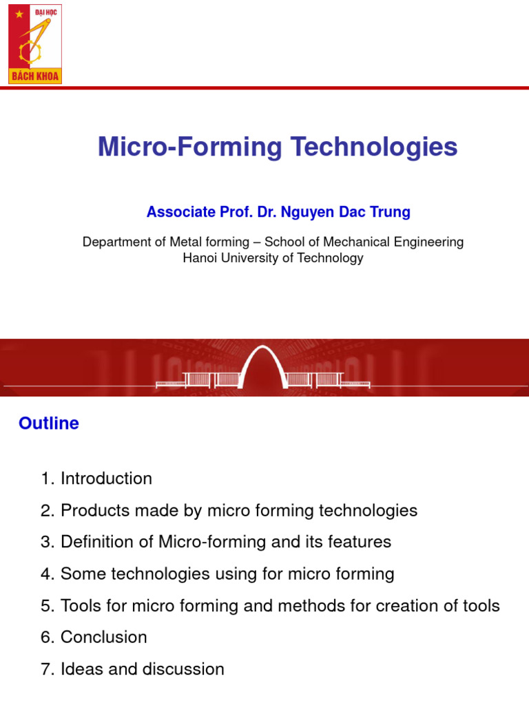 Micro-Forming for Industrial Engineers | PDF | Extrusion | Machining