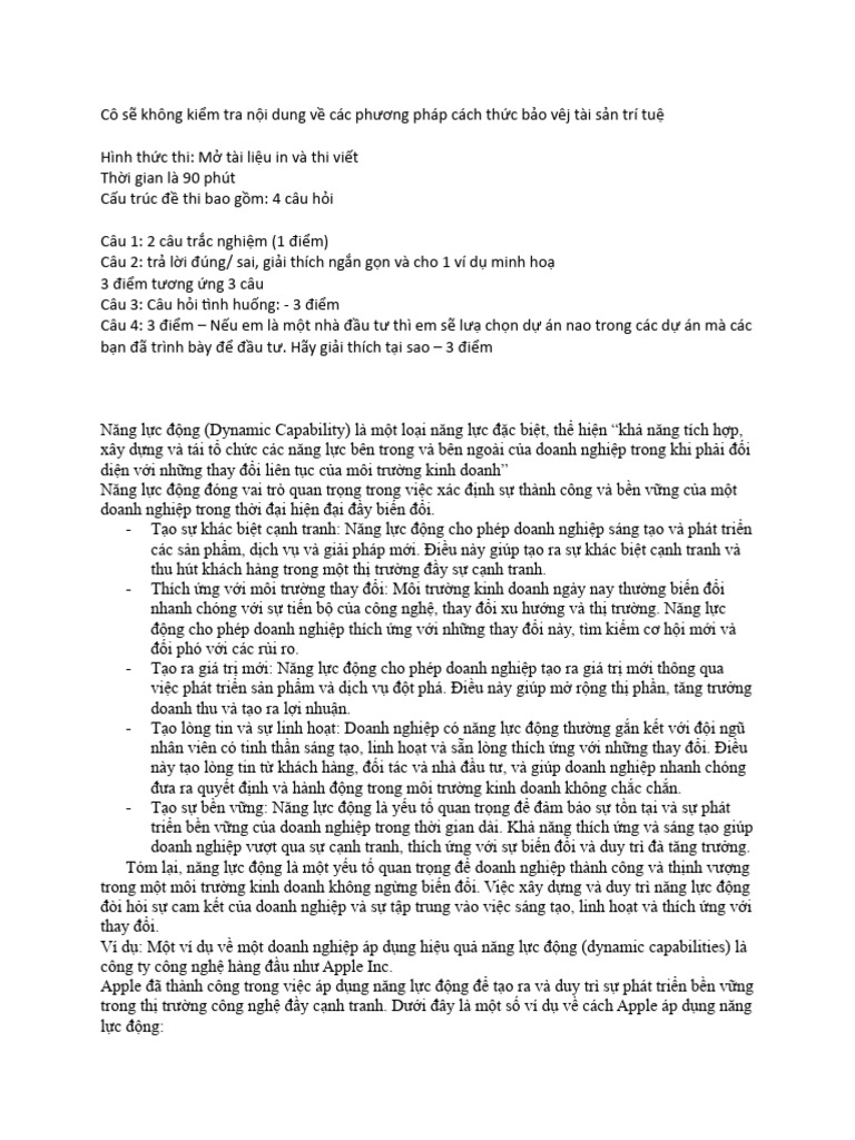 Ôn Thi QT Đ I M I | PDF