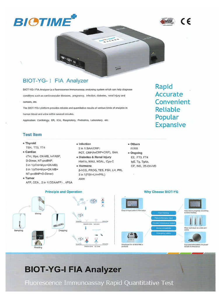 Tyroid Analyzer - Biotime | PDF