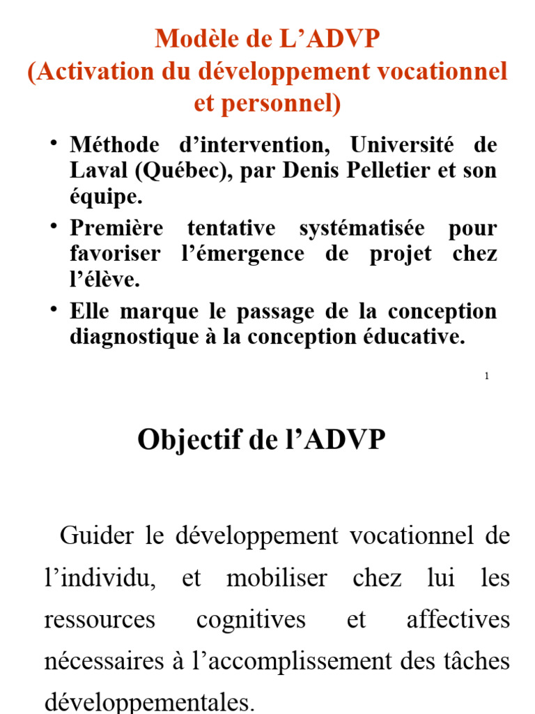 L'advp 1 | PDF | Psychologie | Psychanalyse