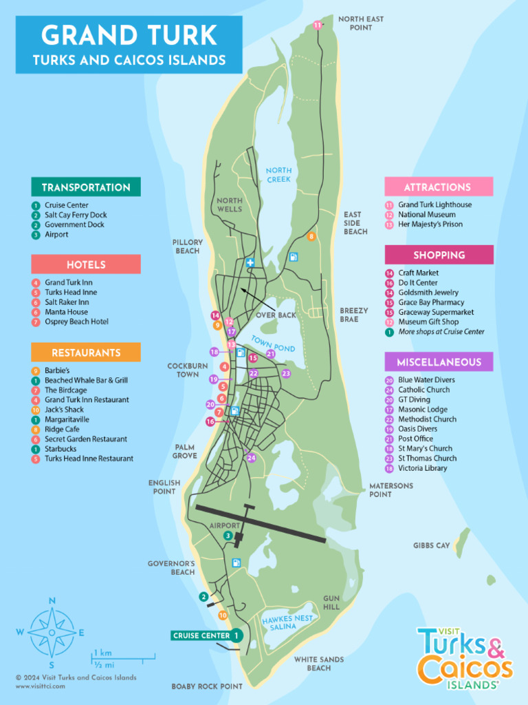 Grand Turk Map | PDF