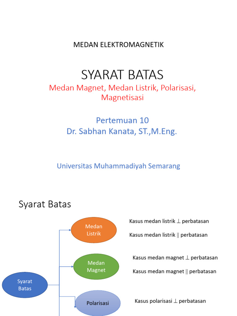 Pertemuan 10. Syarat Batas | PDF