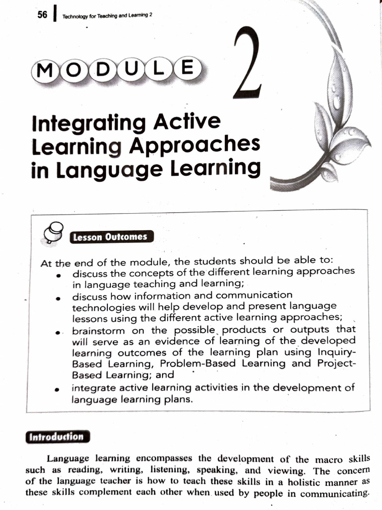 TTL2 Integrating Active Learning Approaches in Language Learning Lesson 12 | PDF | Inquiry Based ...