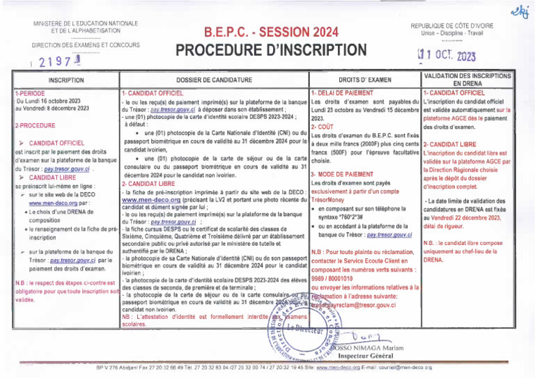 Bepc 2024 | PDF