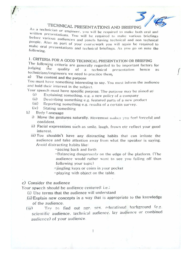 Technical Writing & Presentation | PDF