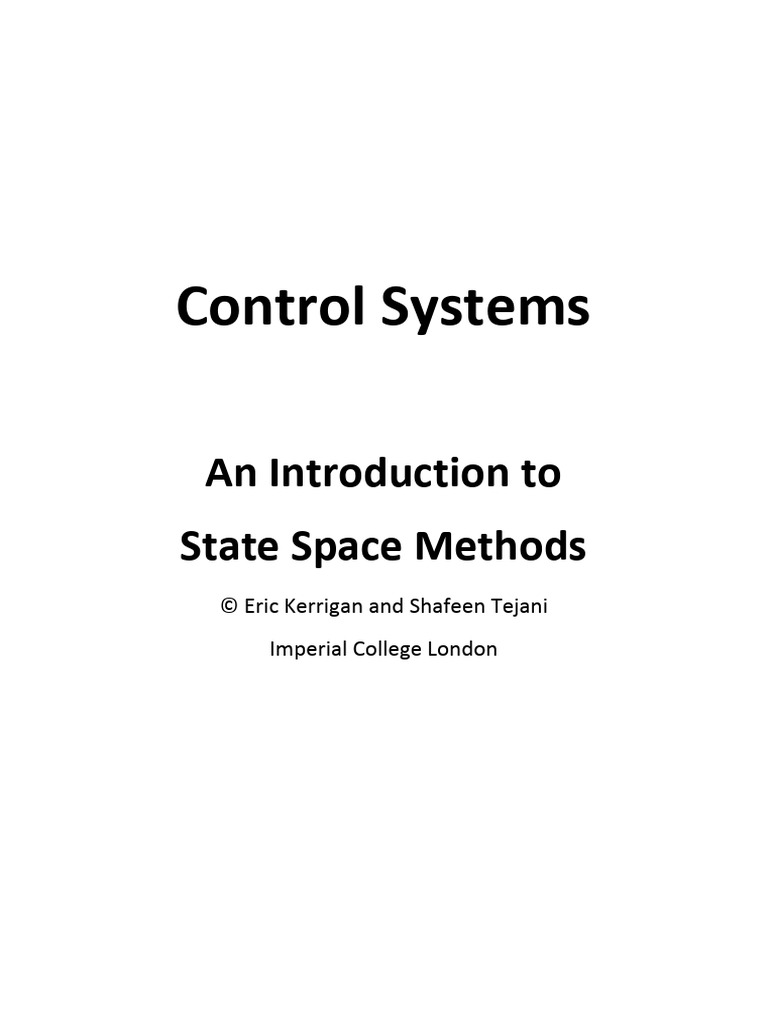 Intro To State Space 2 | PDF | Control Theory | Stability Theory