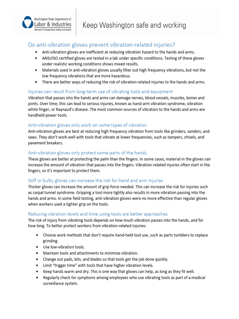 Lni - Wag.gov - AntiVibration Gloves | Download Free PDF | Hand ...