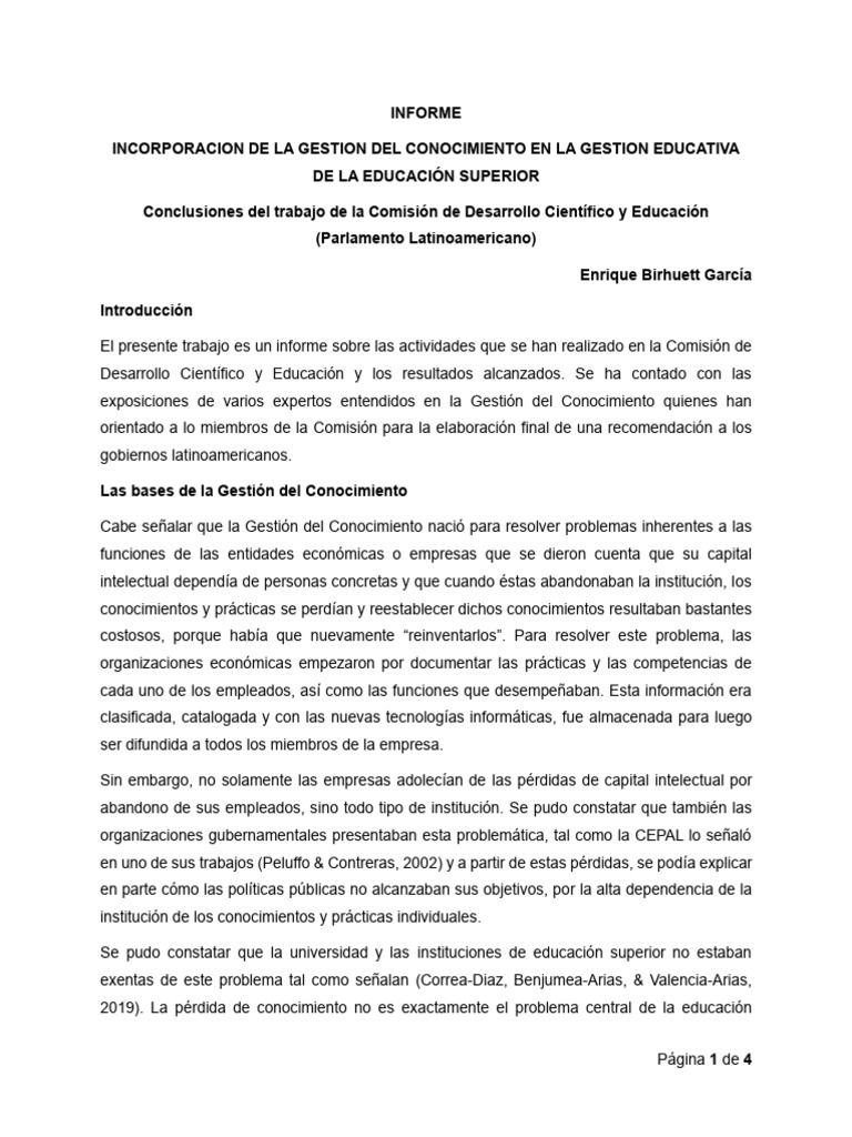 Gestión Del Conocimiento Tarea | PDF | Conocimiento administrativo | Conocimiento