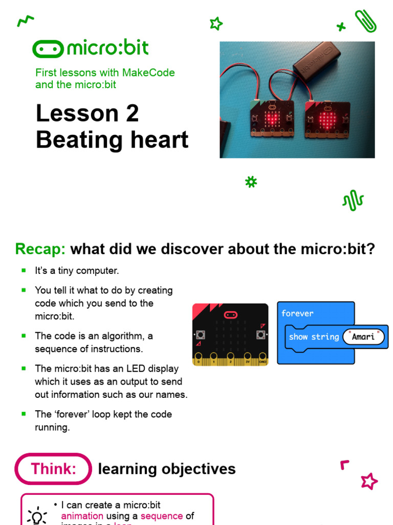 First Lessons With Make Code and The Micro Bit 2 Slides | PDF | Computer Engineering | Computing