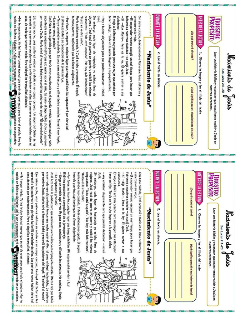 Ficha de Nacimiento de Jesus | PDF