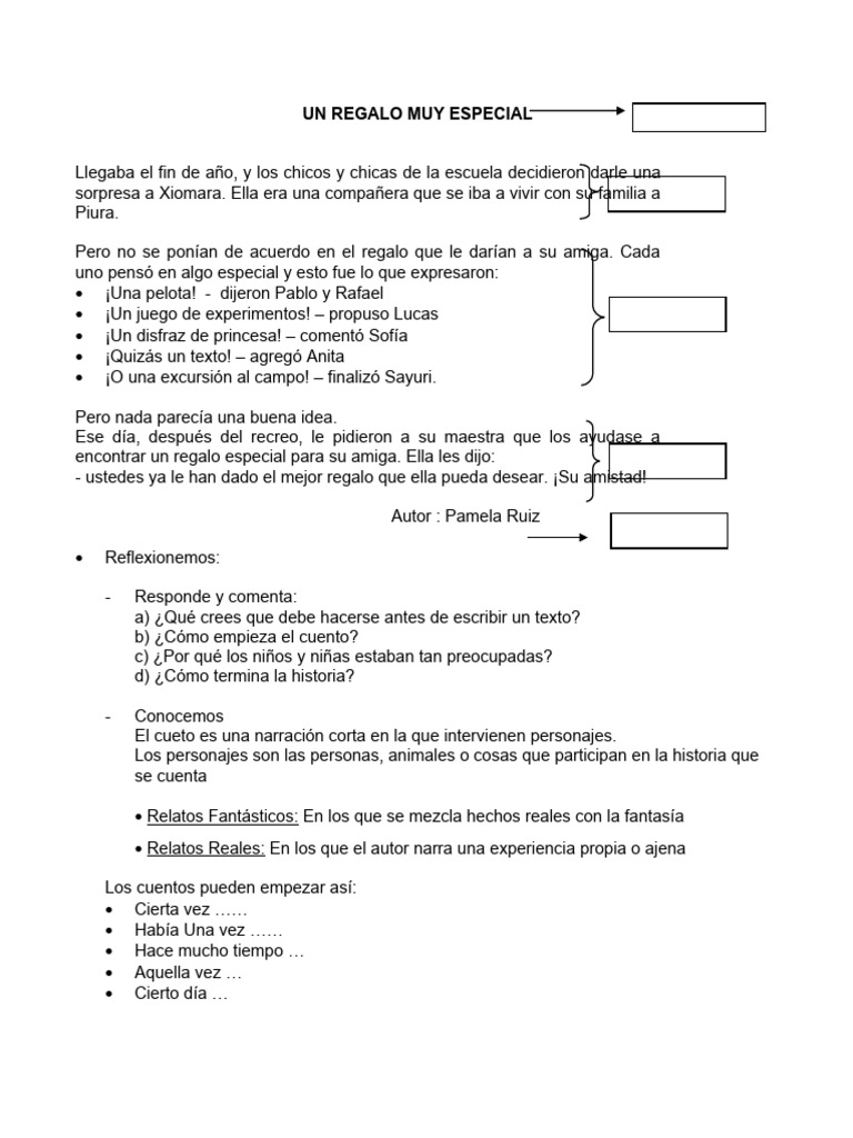 El Cuento Para Segundo De Primaria Pdf Cuentos