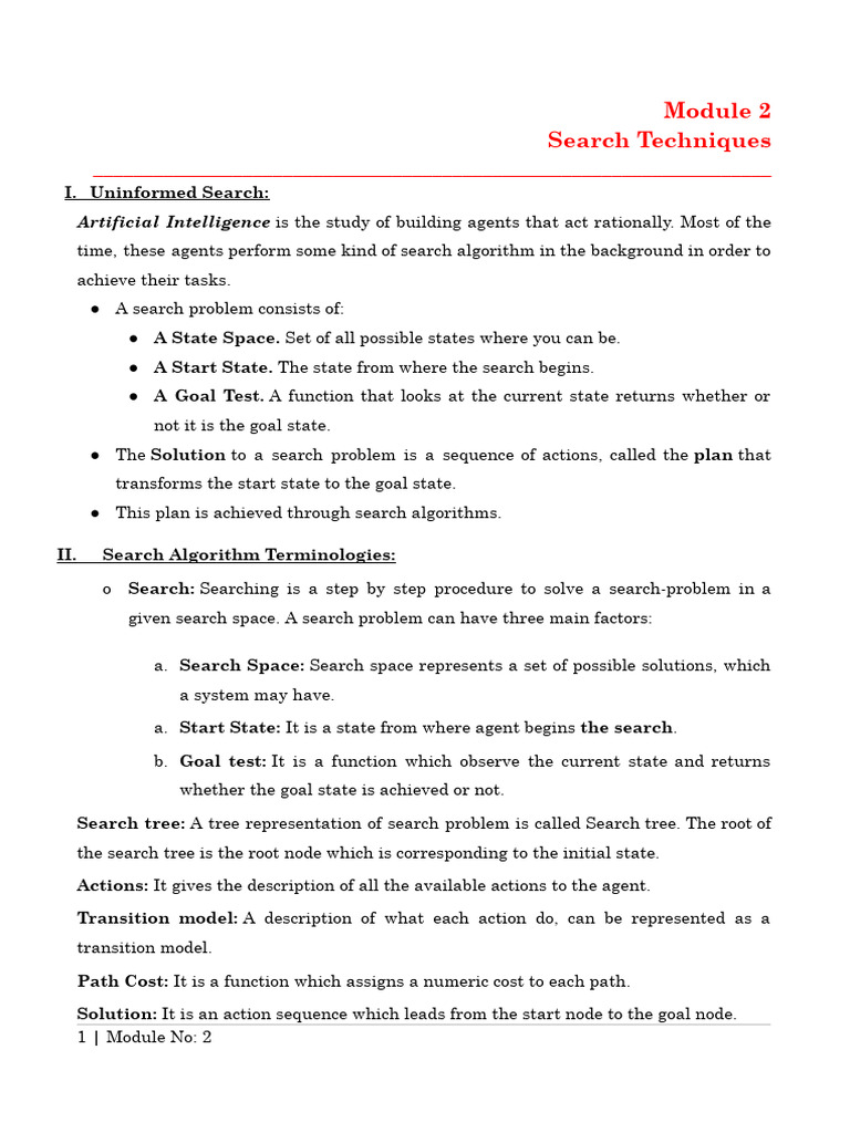 Search Techniques | PDF | Applied Mathematics | Algorithms And Data Structures