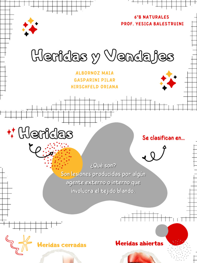 Heridas y Vendajes | PDF | Herida | Especialidades Medicas