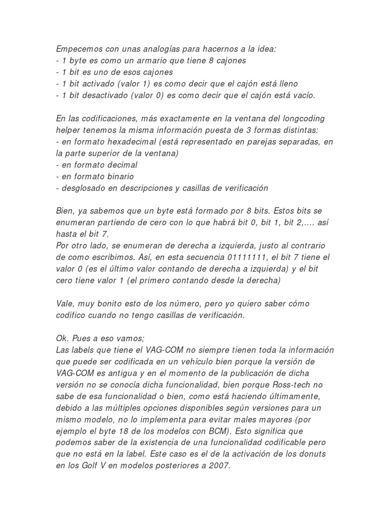 Codificación Byte | PDF | Poco | Notación Matemática