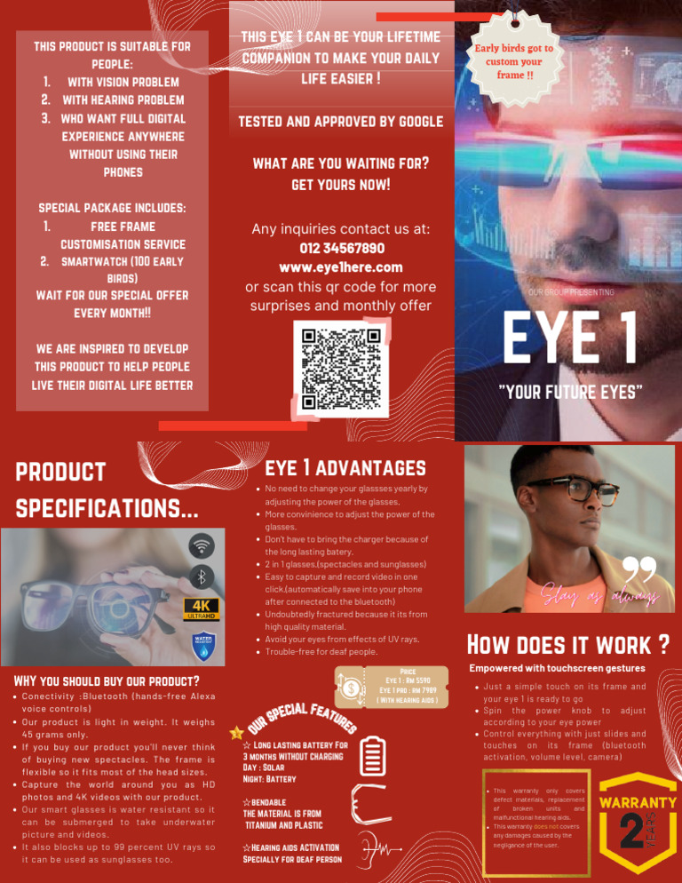 EYE 1 BROCHURE | PDF | Glasses | Sunglasses