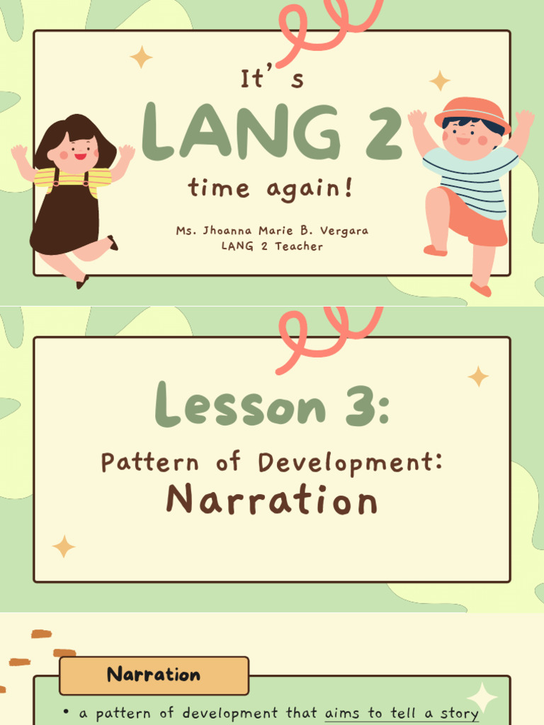 LANG 2. Lessons 3 5 | PDF | Definition | Idea