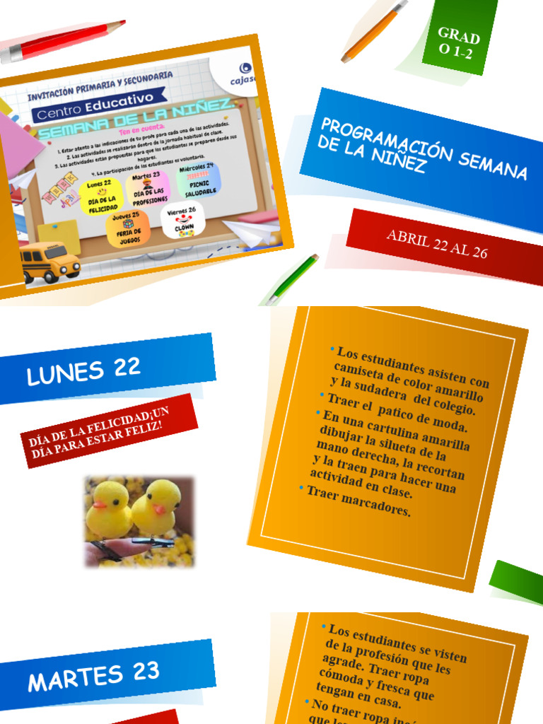 Programación Semana de La Niñez1 | PDF