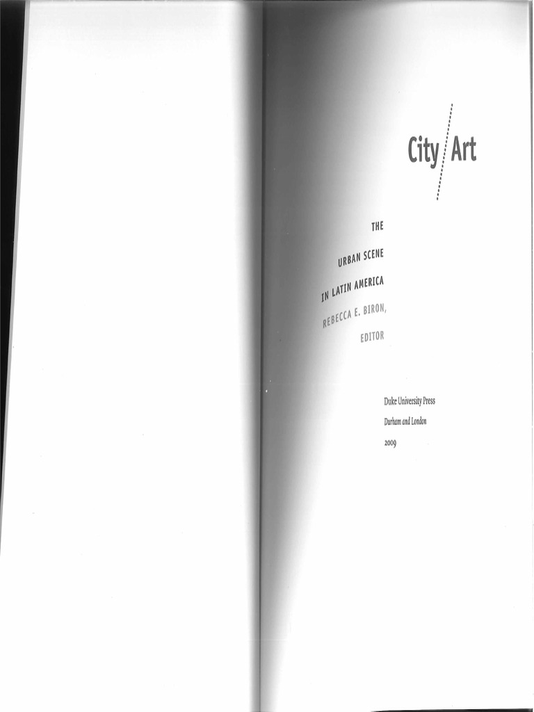 Biron - Introduction. City of Art, Setting The Scene | PDF