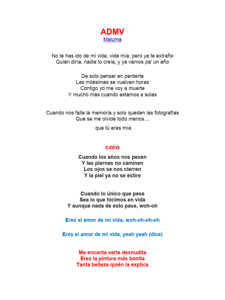 Admv Perfec y Ebrio | PDF | Amor