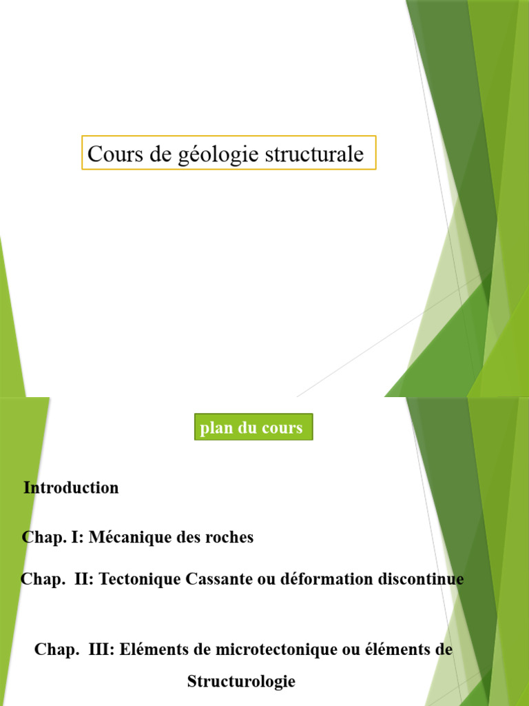 Cours de géologie structurale | PDF | Faille (Géologie) | Géologie