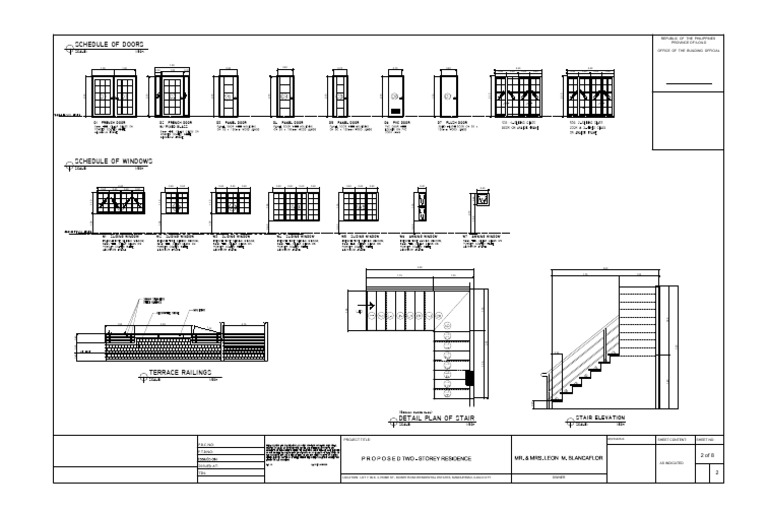 Residential Plan 2 Model Pdf Architectural Elements