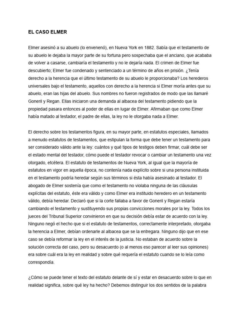 Riggs VS Palmer | PDF | Juez | Teoría