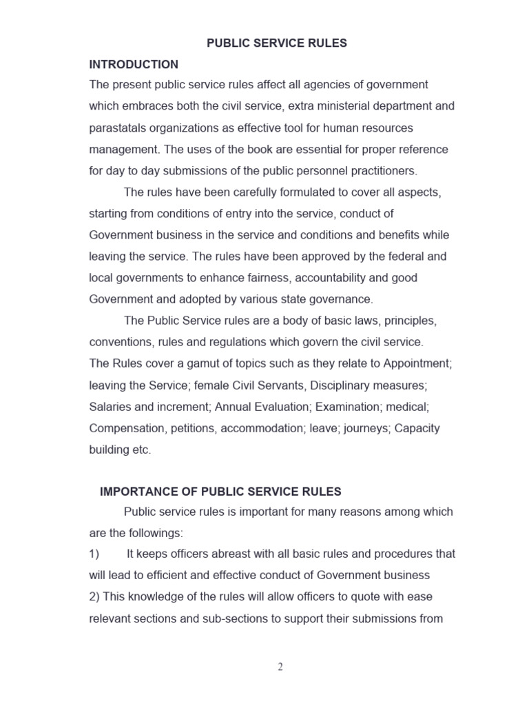 Public Service Rule | Download Free PDF | Civil Service | Loans