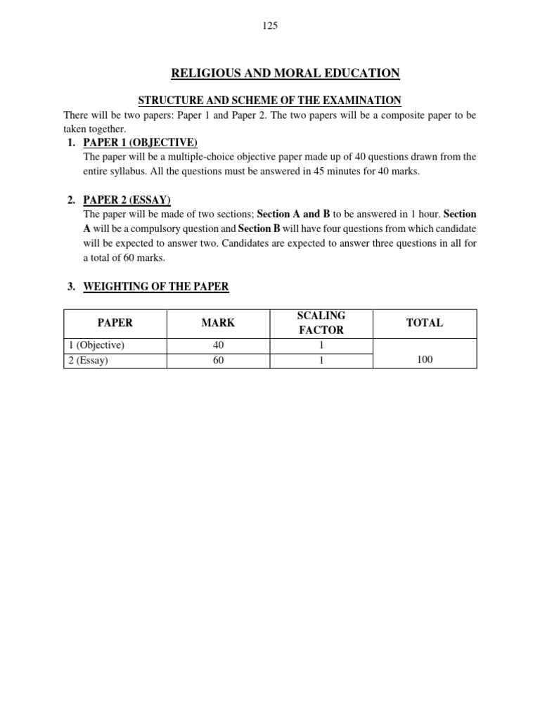 2024 Bece Rme Sample Questions From Waec | PDF