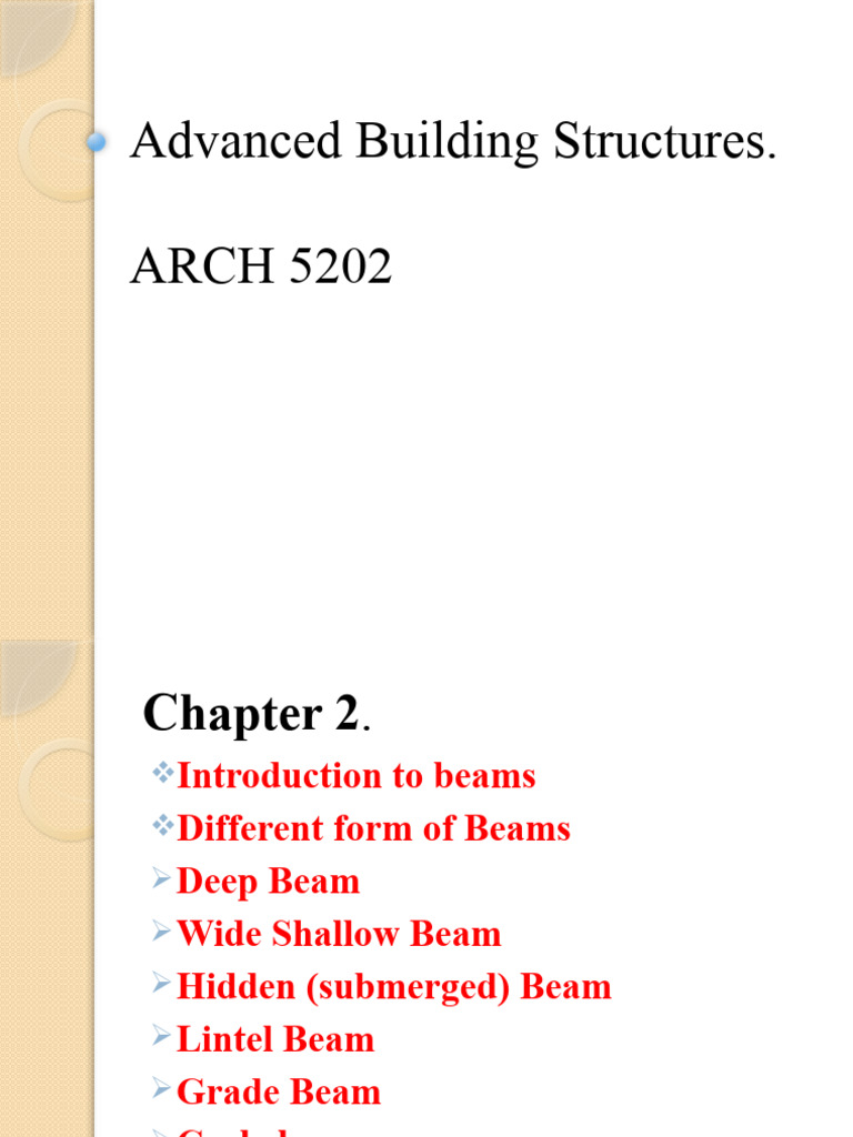 1.2 Advanced Building Structures - BEAM | Download Free PDF | Beam ...
