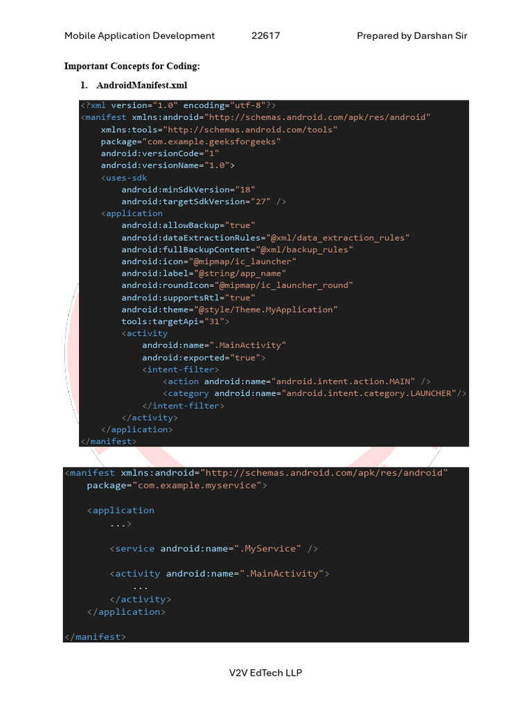 MAD 22617 Codes | PDF | Android (Operating System) | Mobile App