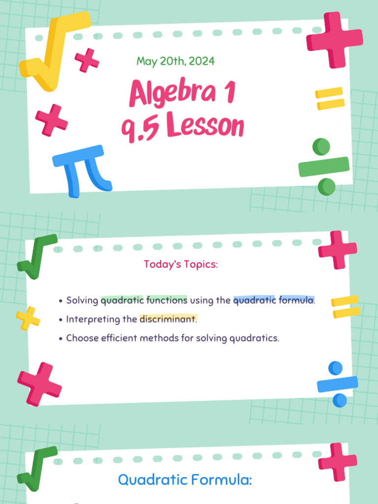 Algebra 1: Mastering Quadratics | PDF | Art