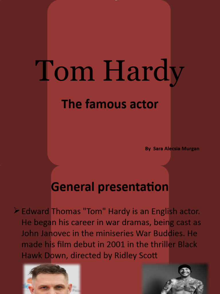 Tom Hardy: Actor Biography and Facts | PDF