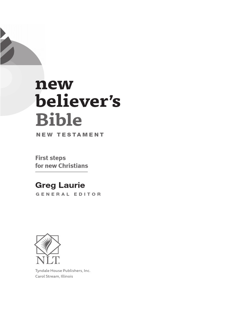 Sample - New Believer's Bible Greg Laurie | PDF | Gospel Of Matthew | Jesus