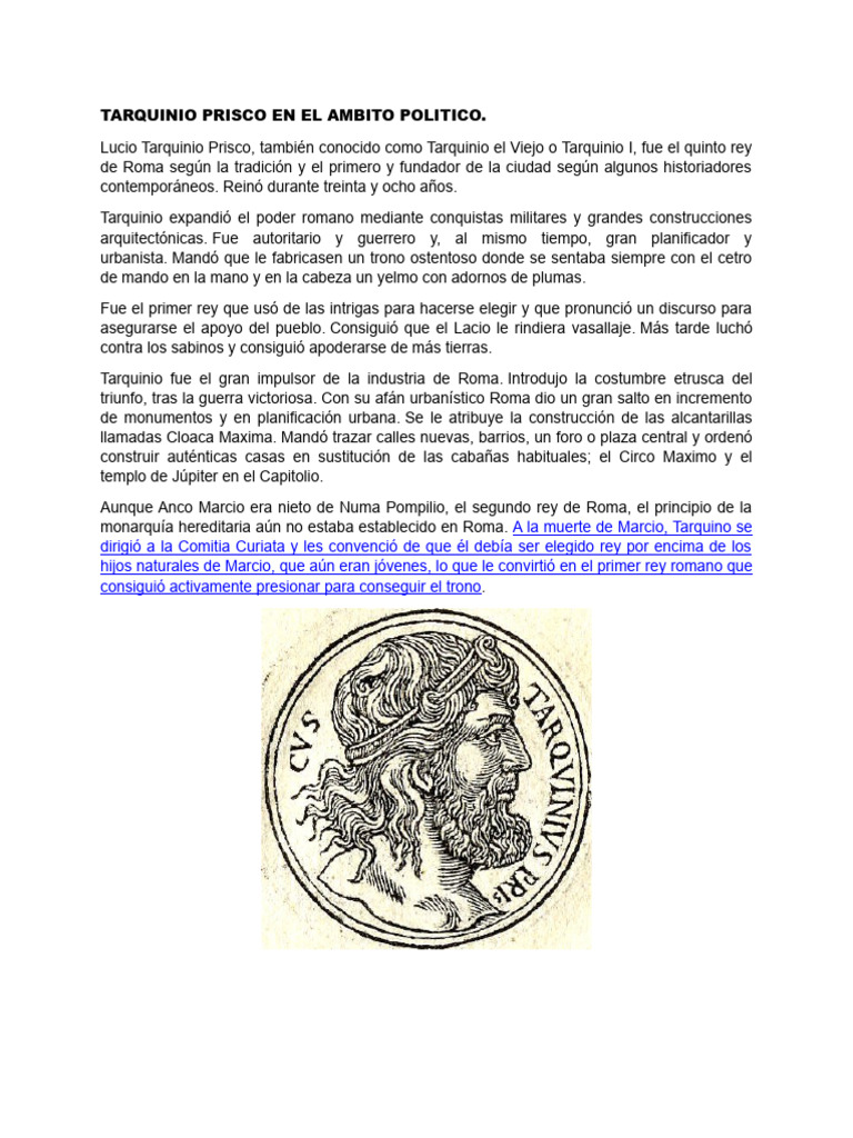 Tarquinio Prisco en El Ambito Politico | PDF | Roma antigua | Europa ...