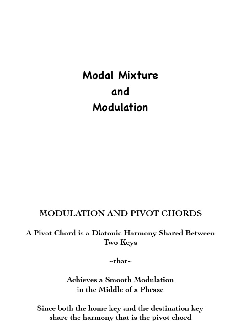 Chromatic Modulation Slides | PDF