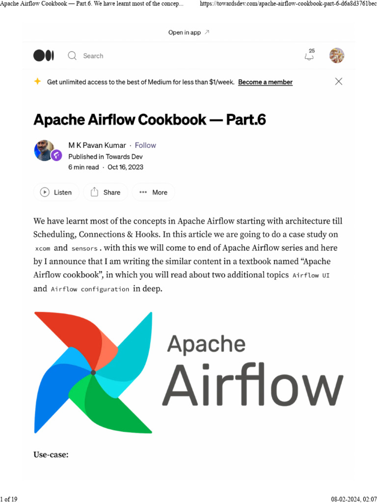 Apache Airflow Cookbook - Part.6. We Have Learnt Most of The Concepts in - by M K Pavan Kumar ...