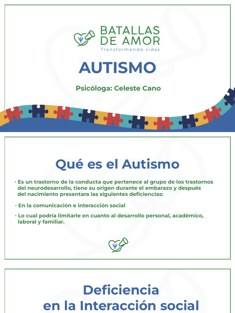 Comprendiendo el Autismo y sus Grados | PDF | Espectro autista ...