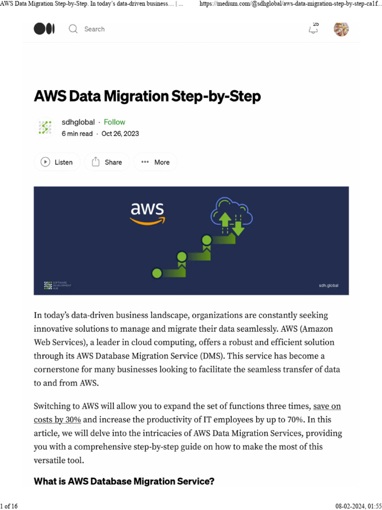 AWS Data Migration Step-by-Step. in Today's Data-Driven Business - by ...